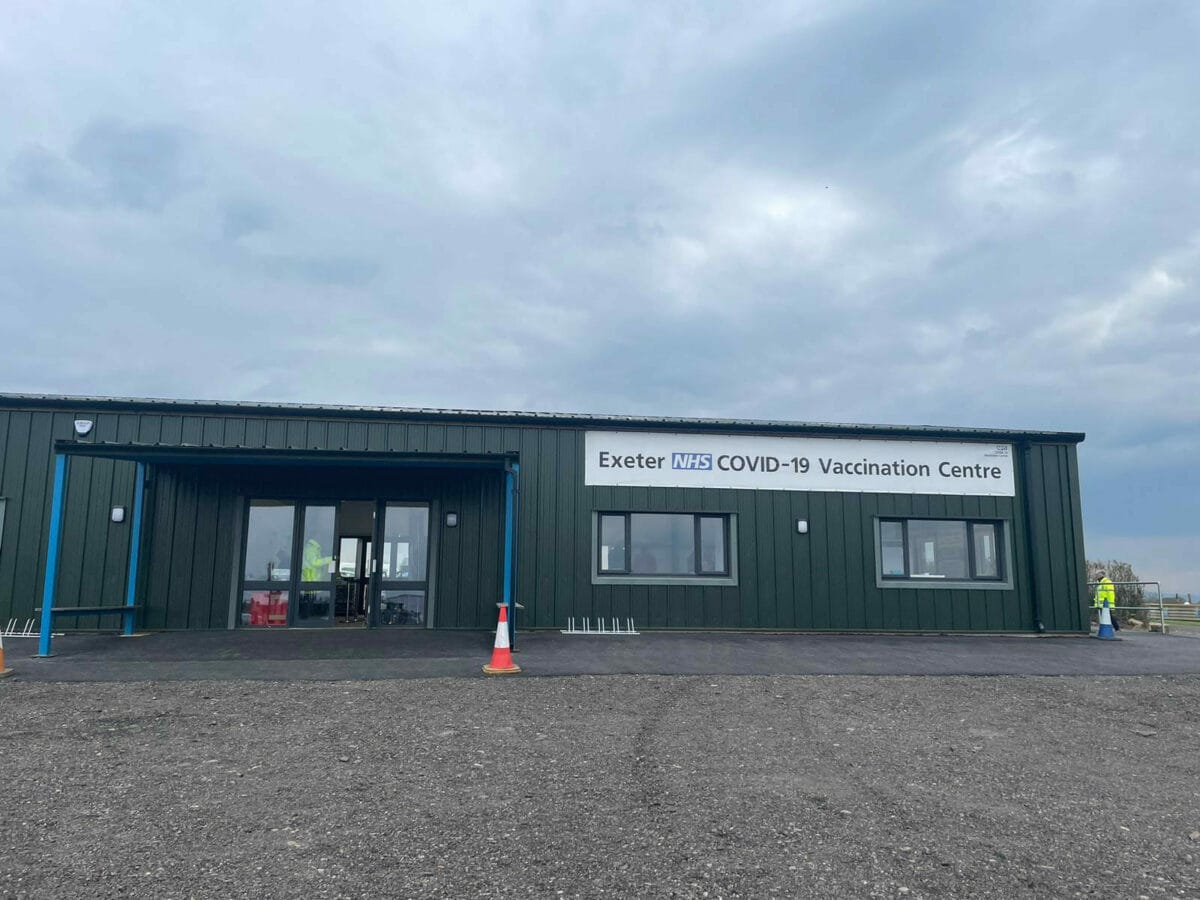 Exeter vaccination centre moves to Greendale Farm Shop | Greendale ...